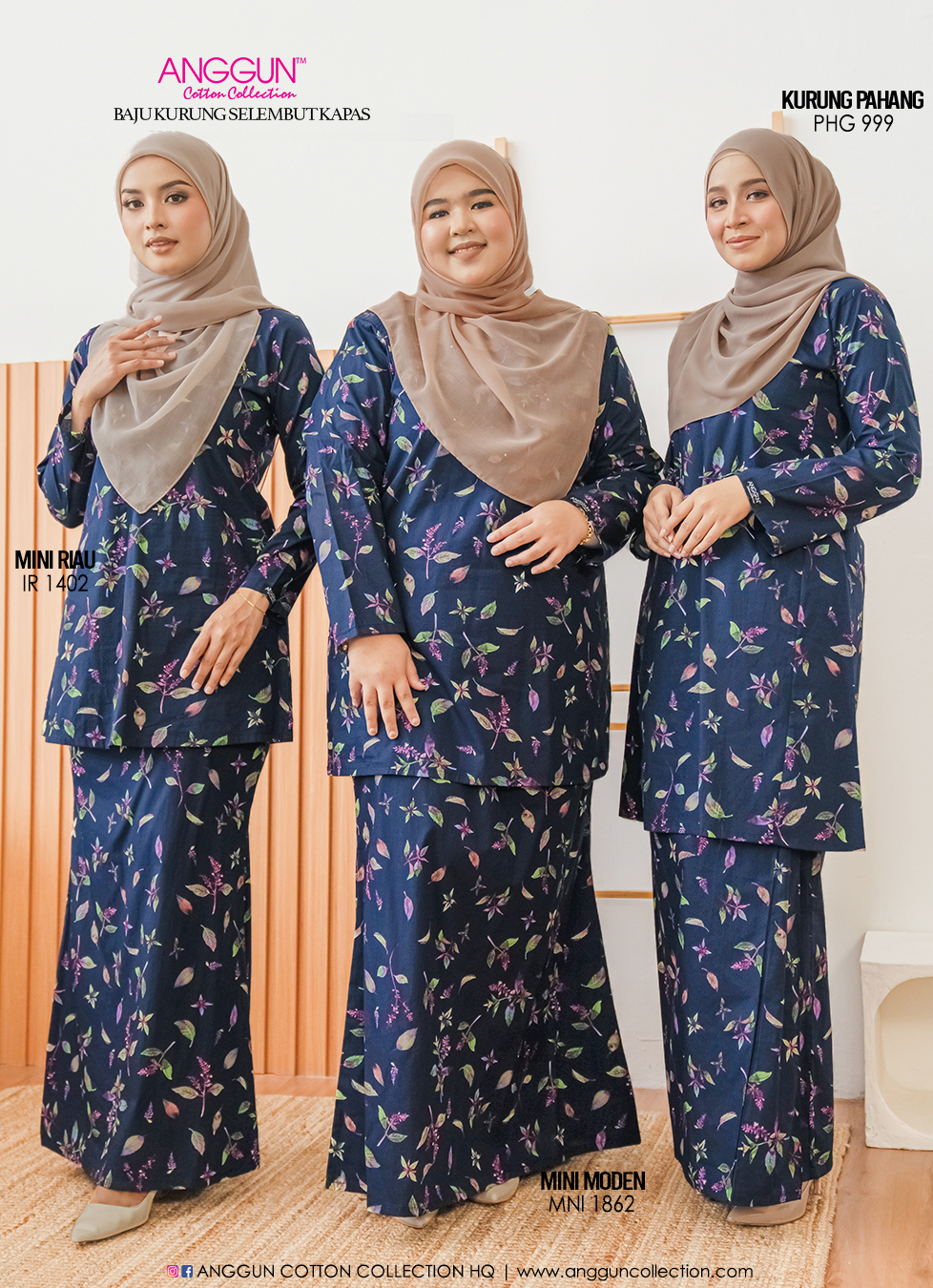 Anggun Cotton Collection | Baju Kurung Selembut Kapas | WAREHOUSE ...