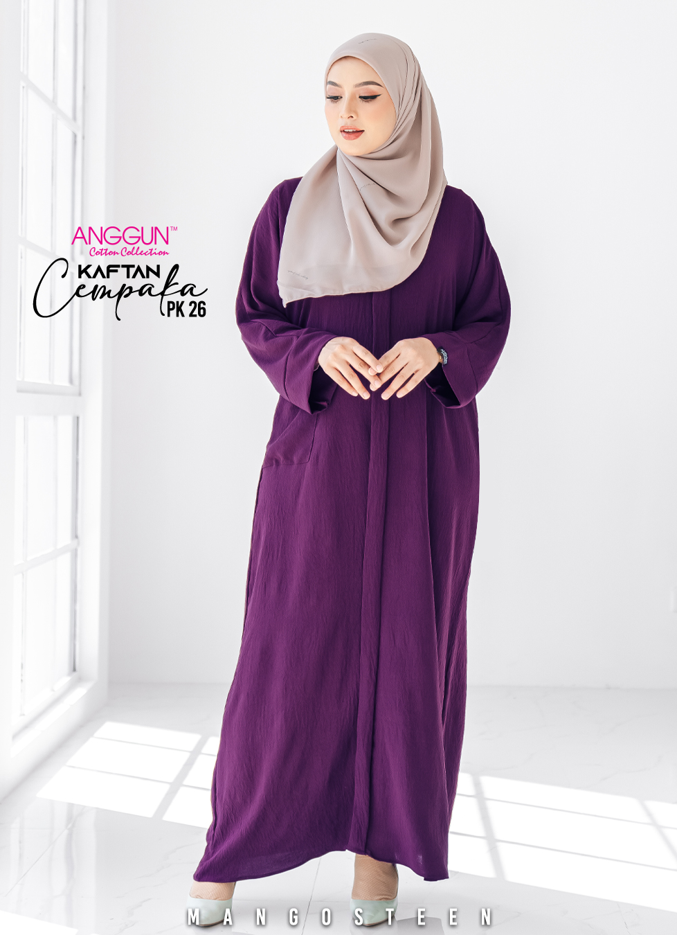 Anggun Cotton Collection | Baju Kurung Selembut Kapas | WAREHOUSE LAVENDER PLAIN COLLECTION ...
