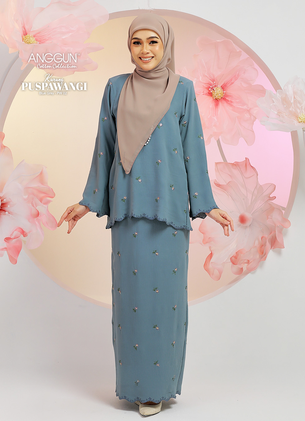 Anggun Cotton Collection | Baju Kurung Selembut Kapas | WAREHOUSE LAVENDER KOLEKSI SULAM PLAIN ...