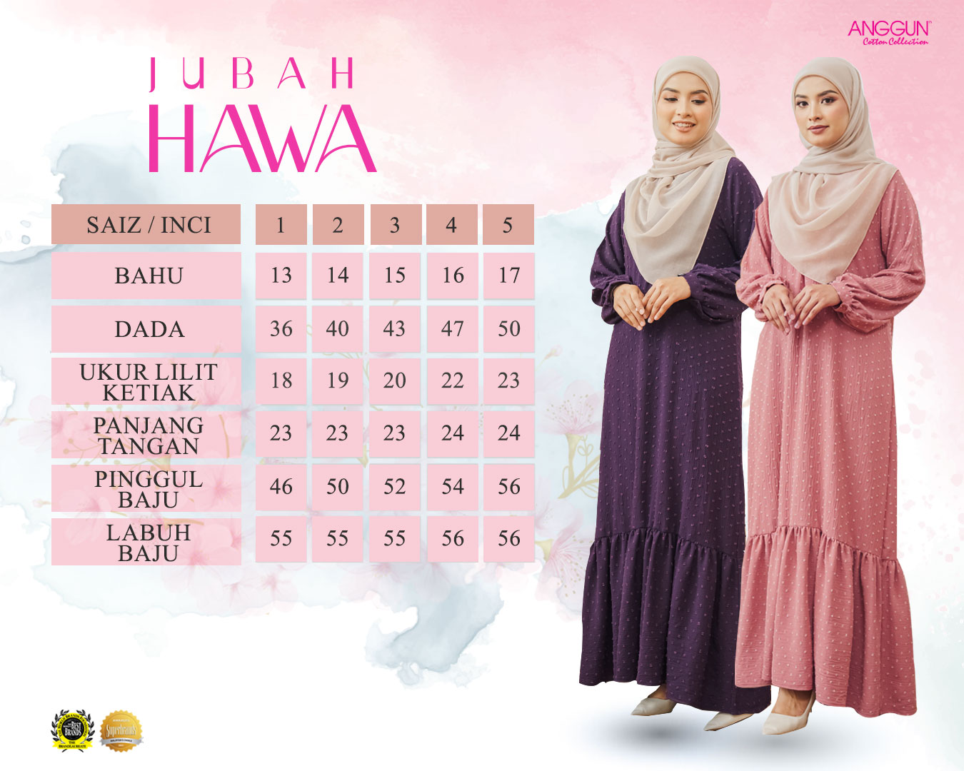 Anggun Cotton Collection | Baju Kurung Selembut Kapas | WAREHOUSE LAVENDER PLAIN COLLECTION ...