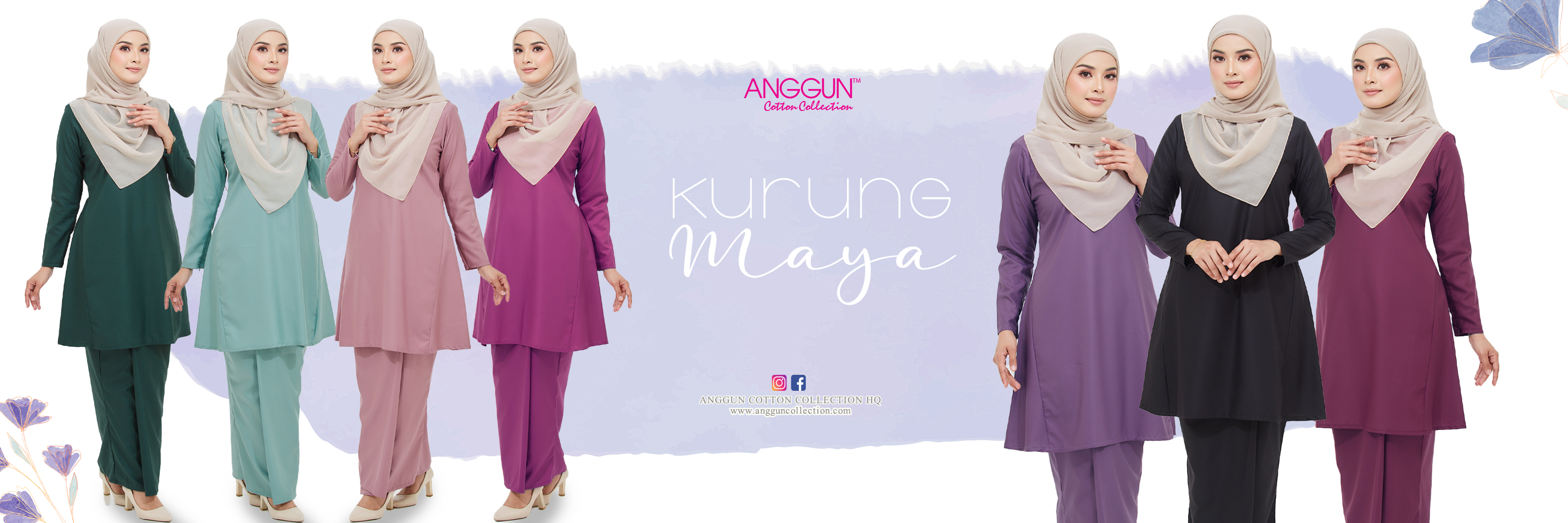 Anggun Cotton Collection | Baju Kurung Selembut Kapas