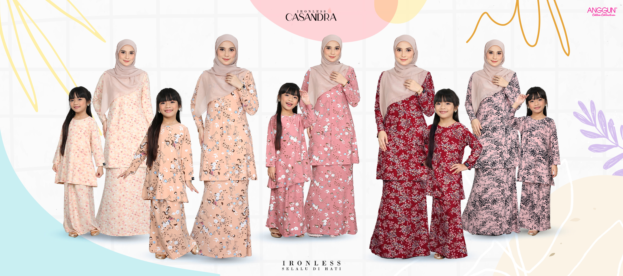 Anggun Cotton Collection | Baju Kurung Selembut Kapas