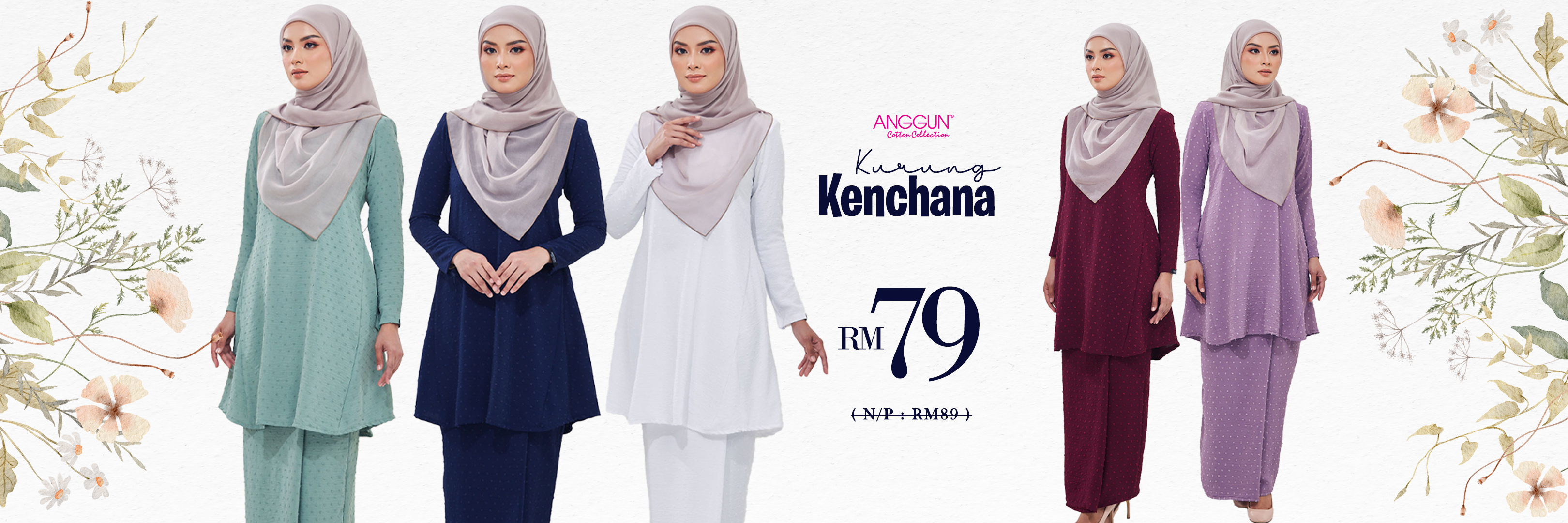 Anggun Cotton Collection | Baju Kurung Selembut Kapas