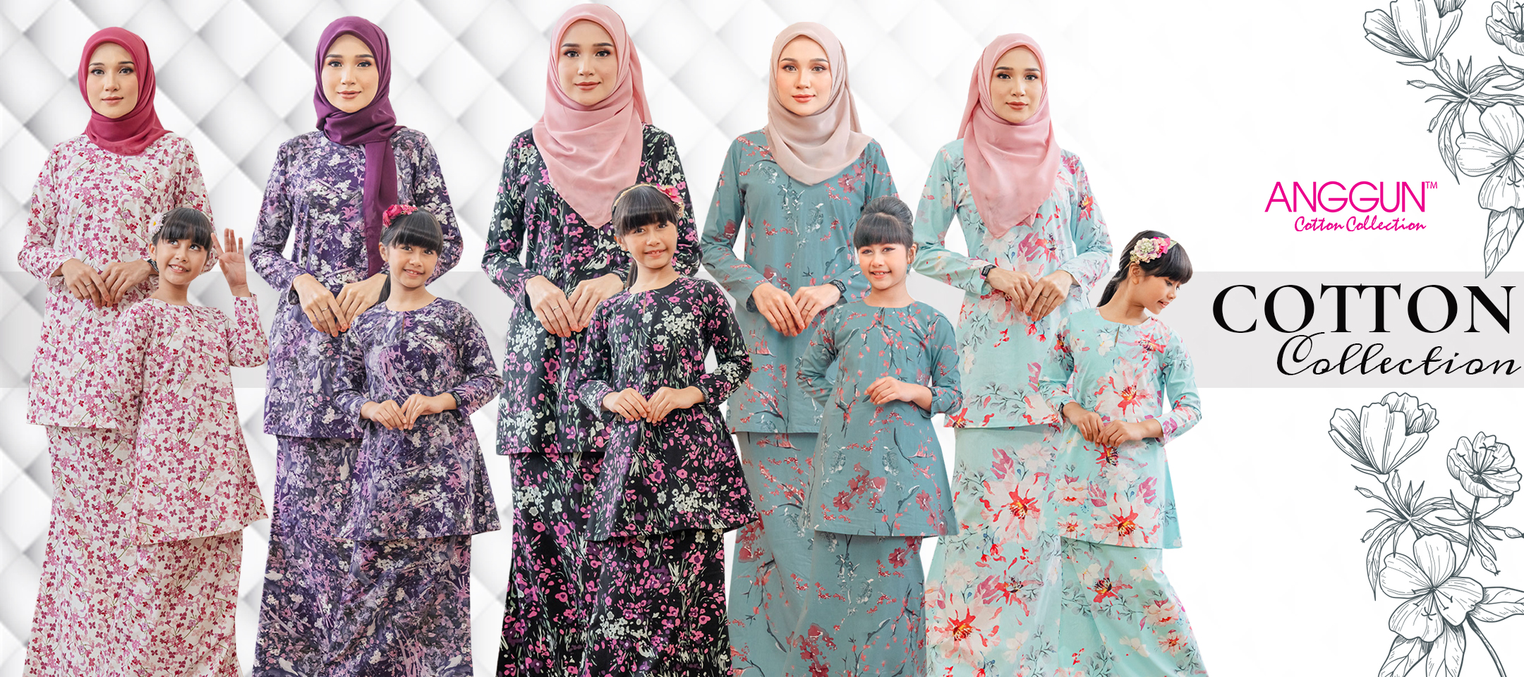 Anggun Cotton Collection | Baju Kurung Selembut Kapas