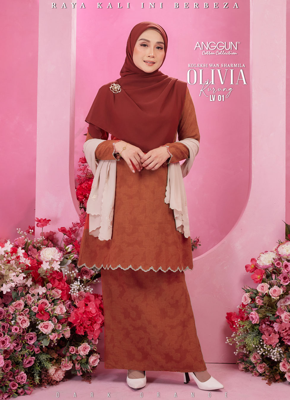 Anggun Cotton Collection | Baju Kurung Selembut Kapas | WAREHOUSE LAVENDER KOLEKSI SULAM COTTON ...